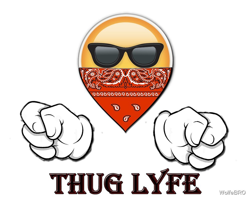 "Thug Lyfe Emoji" by WolfeBR0 | Redbubble