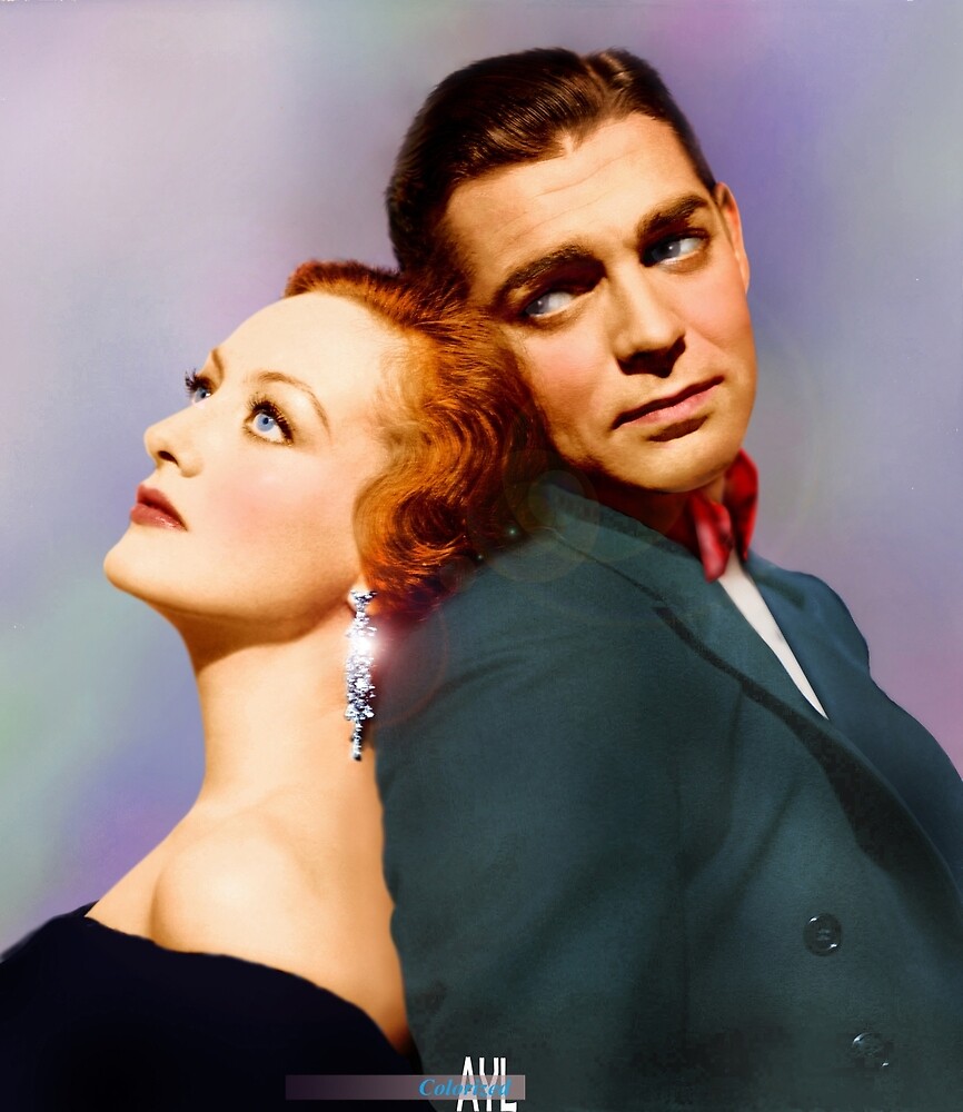 "Colorized Joan Crawford & Clark Gable in 1931 Possessed" by lexmil ...