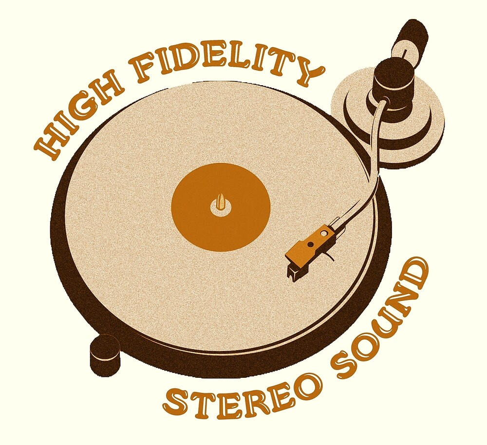 "Vintage Vinyl Record High Fidelity Stereo Sound" by pdgraphics | Redbubble