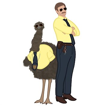 "Insurance Emu" Sticker for Sale by seacoastcustoms | Redbubble