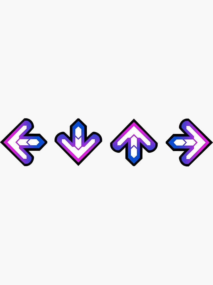 "DDR: Arrows" Sticker by SamJanes91 | Redbubble