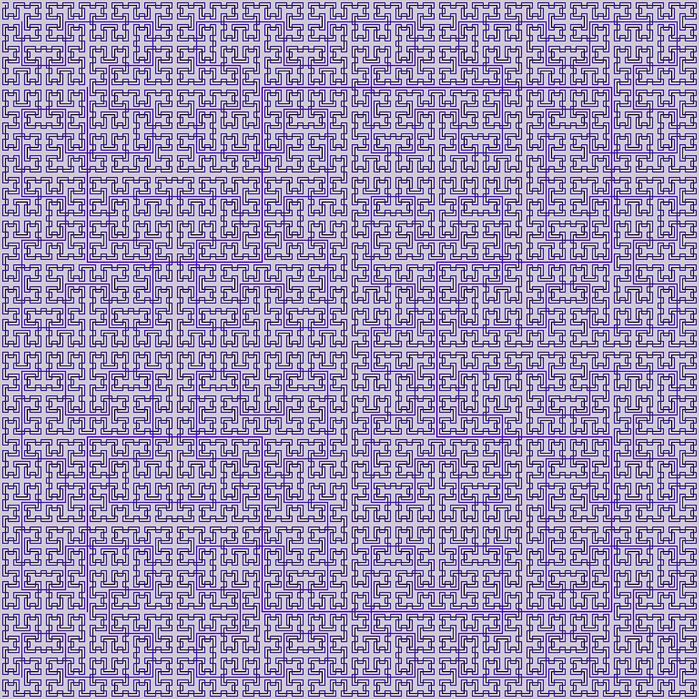 "Hilbert Curve 2D" by Rupert Russell | Redbubble
