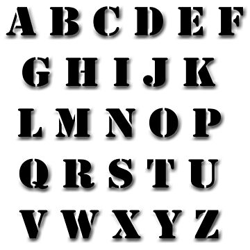 "ABCD alphabet caps letters" Photographic Print for Sale by DhanviS ...