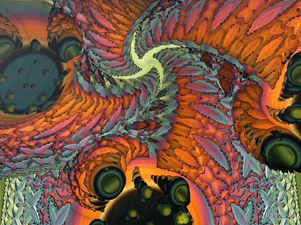 "Swirl Dragon Cave Painting " by barrowda | Redbubble