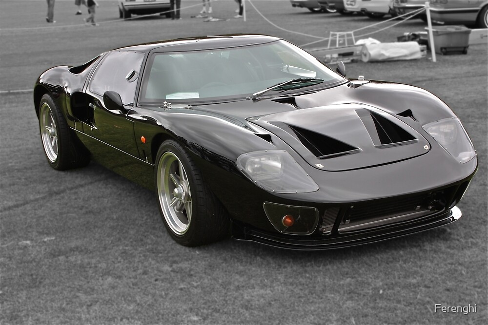 "Ford GT40 in black" by Ferenghi | Redbubble