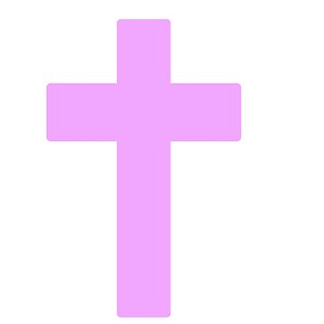 "Pink Cross" Sticker for Sale by consart | Redbubble