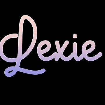 "Lexie name sunset gradient " Sticker for Sale by carolynmae | Redbubble