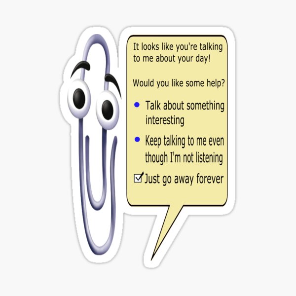Clippy Stickers | Redbubble