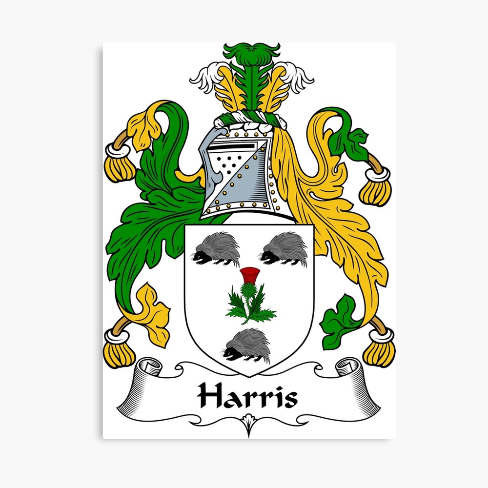 "Harris Coat of Arms / Harris Family Crest" Canvas Print by ...