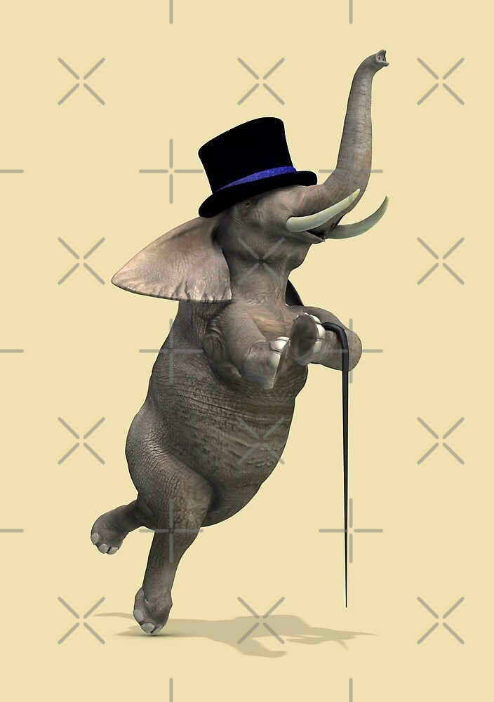 "Tap Dancing Elephant" by Mythos57 | Redbubble