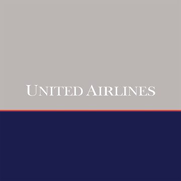 "United Airlines Battleship Gray Livery" Sticker for Sale by in-transit ...