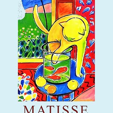 "Cat With Red Fish" Postcard for Sale by lordkarisa | Redbubble