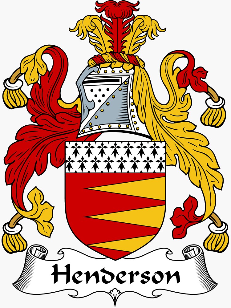"Henderson Coat of Arms / Henderson Family Crest" Sticker by ...