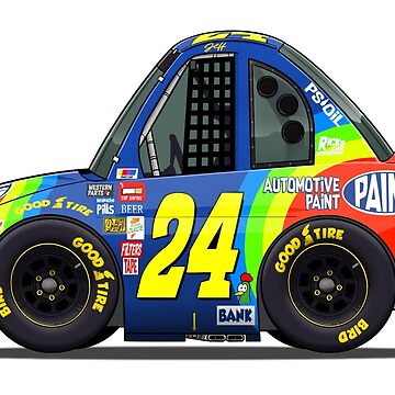 "Jeff Gordon's "Paint" car from 1995" Sticker for Sale by ComicsByBruno ...
