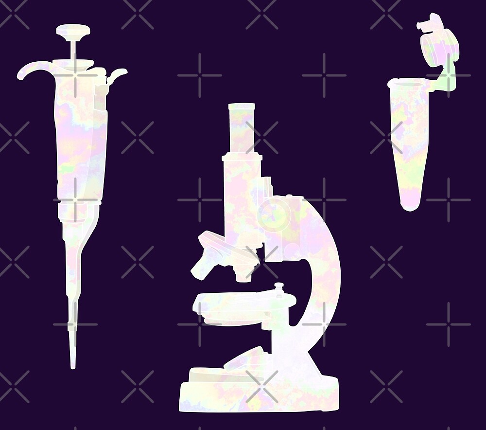 "Lab equipments holo texture" by ijustreallylikeramenok ay | Redbubble