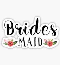 Bridesmaid: Stickers | Redbubble