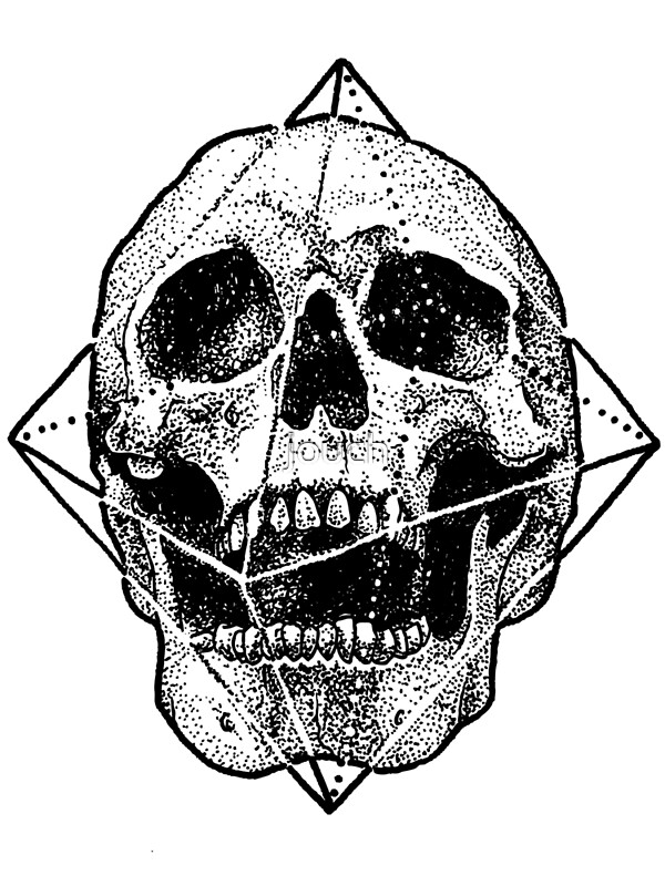 "GEOMETRIC SKULL" by jouch | Redbubble