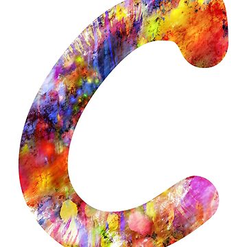 "Letter C Capital Alphabet Colorful C Gift" Art Print for Sale by ...