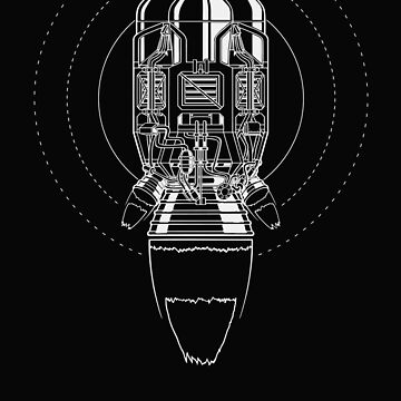 "Factorio Rocket with The Factory Must Grow meme" Art Print for Sale by ...
