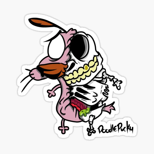 Courage The Cowardly Dog Stickers | Redbubble