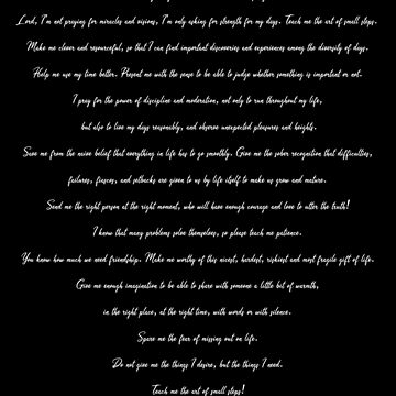 Desiderata By Max Ehrmann Black Background Poster By