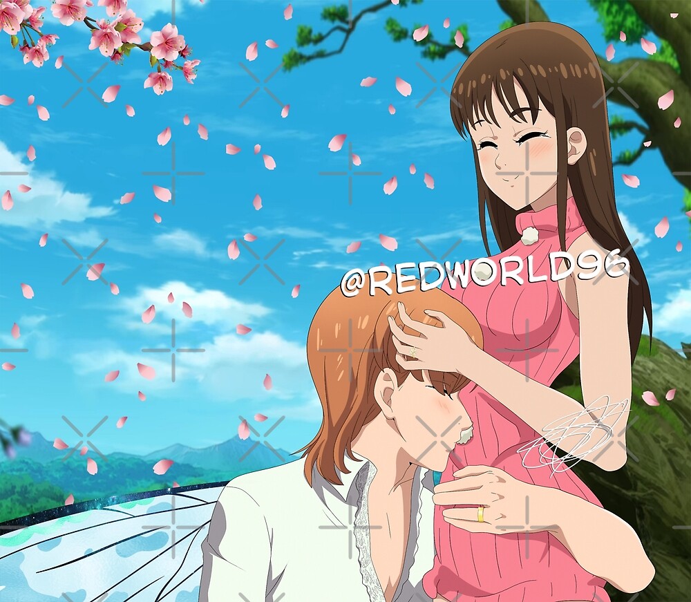 "King and Diane, Nanatsu no Taizai, The Seven Deadly Sins" by Redworld96 | Redbubble