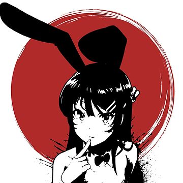 Impression rigide for Sale avec l'œuvre « Anime Bunny Girl Senpai ...