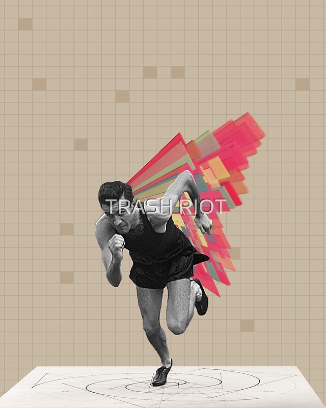 "Running Man" by TRASH RIOT | Redbubble