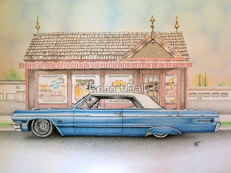 "Sixty Four Impala" by Robert Ball | Redbubble