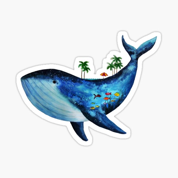 Whale Stickers | Redbubble