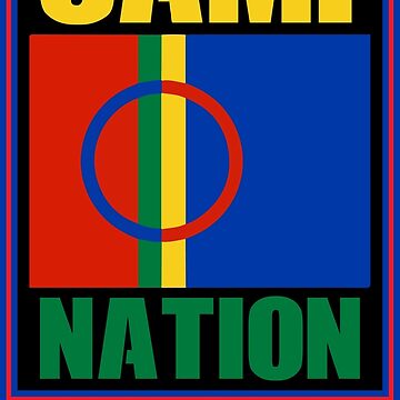 "sami nation. saami flag." Sticker for Sale by JJ adx | Redbubble