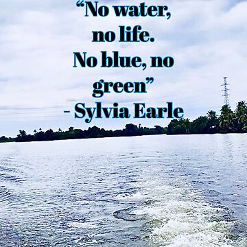 "No Water, No life. No Blue, No Green" Poster for Sale by LordinaEDerby ...