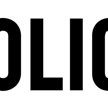 "Police" Sticker for Sale by Wildflower Designs | Redbubble