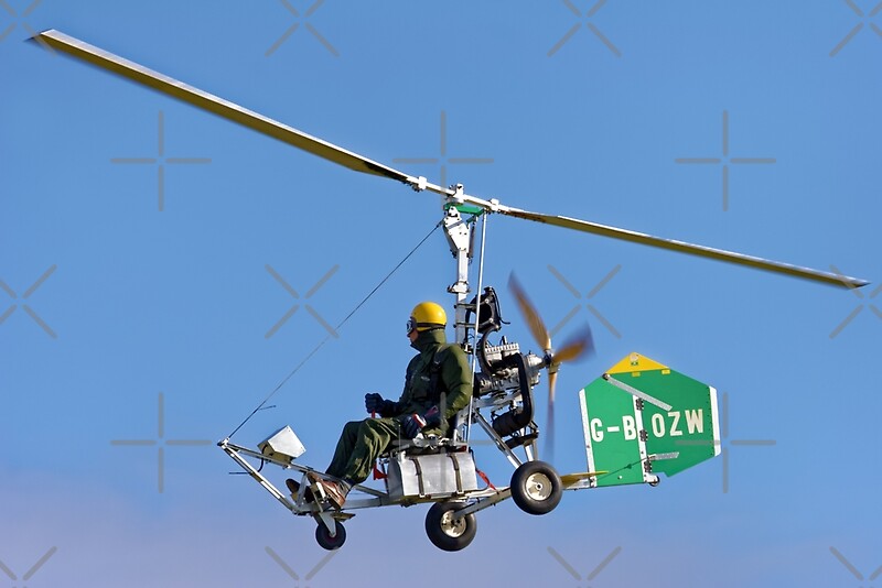 "1989 Benson B-8MR Gyrocopter" by Andrew Harker | Redbubble