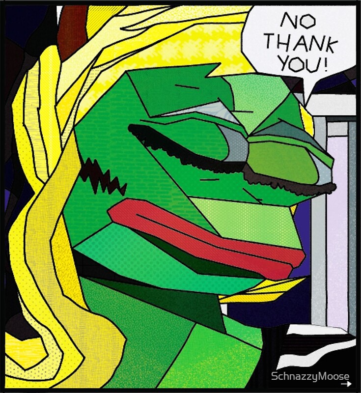 "No Thank You! Rare Pepe (Roy Lichtenstein Parody)" by SchnazzyMoose ...