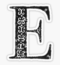 E: Stickers | Redbubble