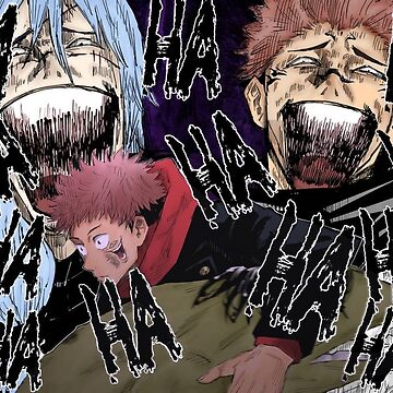 "Sukuna and Mahito laugh at Itadori" Poster by KOSCs | Redbubble