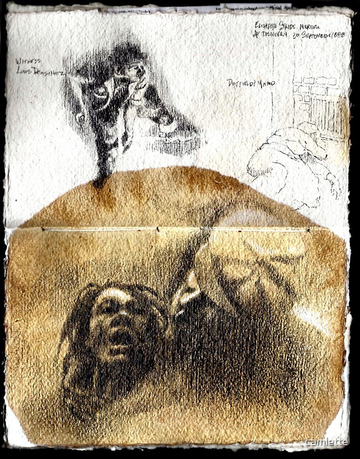 "Altered Sketchbook Elizabeth Stride" by camlette | Redbubble