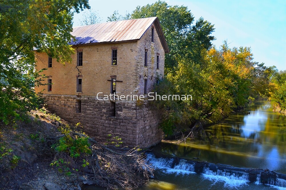 "Historic Cedar Point Mill, Kansas" by Catherine Sherman | Redbubble