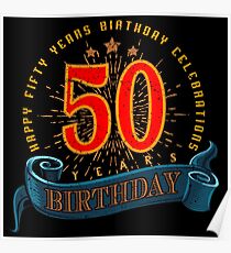 50th Birthday: Posters | Redbubble