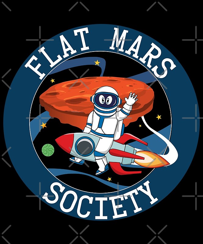 "Flat Mars Society" by CarrieTDesigns | Redbubble