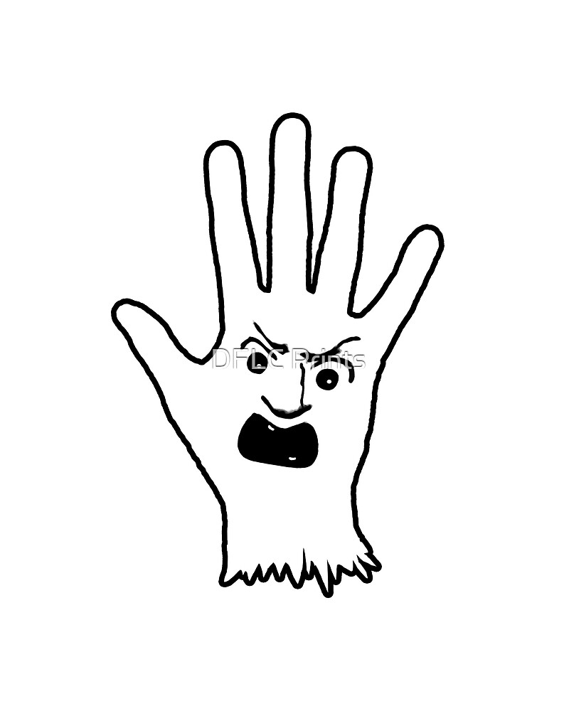 "Angry Theater Mask Drawing" by DFLC Prints | Redbubble