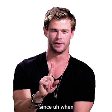 "since uh when" Sticker for Sale by Dridge11 | Redbubble