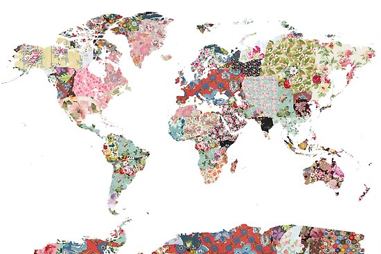 "World map" Poster by FlowersMaps | Redbubble