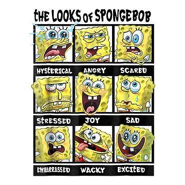 Kunstdruck for Sale mit "SpongeBob Schwammkopf Mehrere Looks Emotionen ...