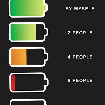 "My Social Battery Introvert (Socially Drained)" Sticker for Sale by ...