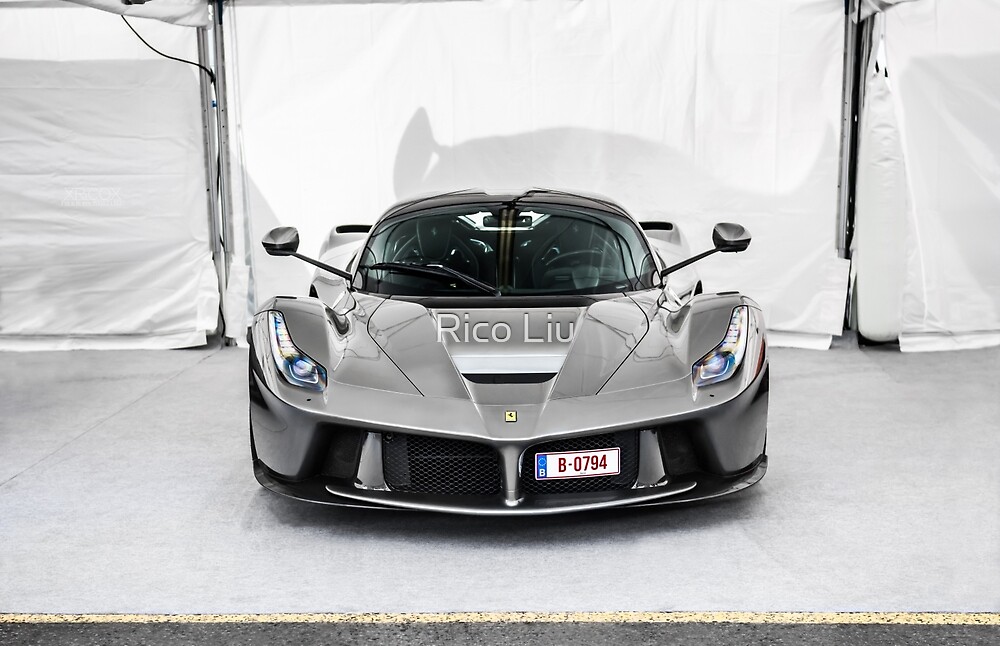 "Ferrari LaFerrari in Grey" by Rico Liu | Redbubble