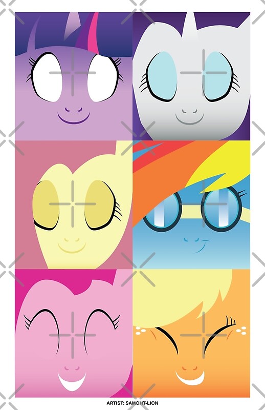 "MLP Maine 6 Minimalist " by samohtlion | Redbubble