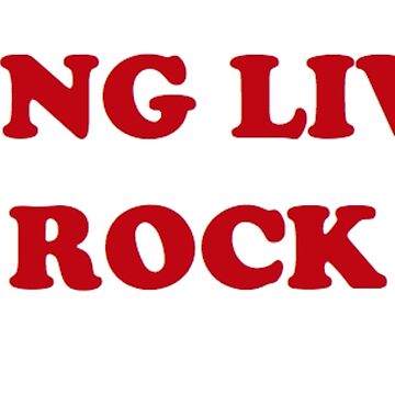 Pegatina for Sale con la obra «Long Live Rock» de vinyl-vision | Redbubble