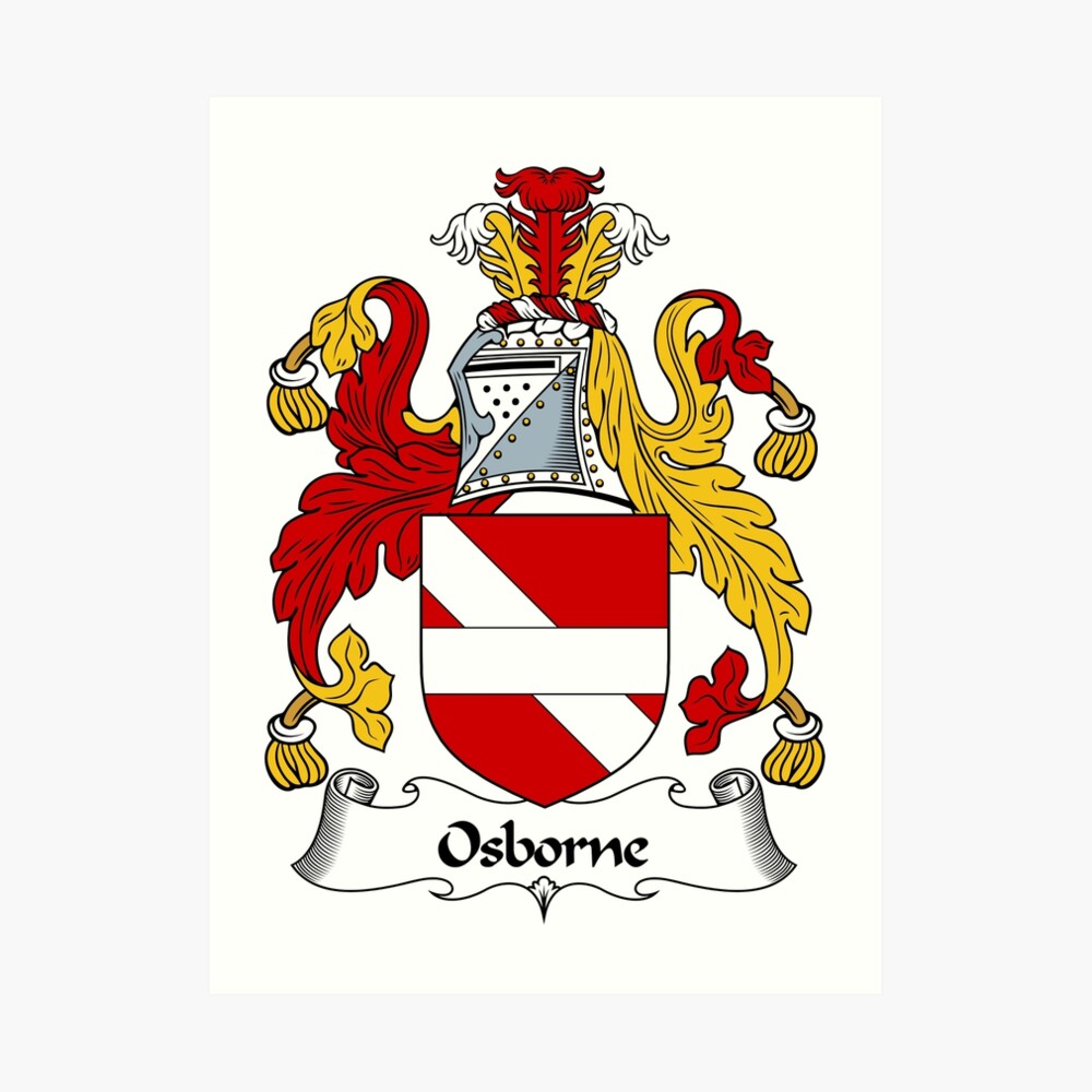 "Osborne Coat of Arms / Osborne Family Crest" Art Print by ...